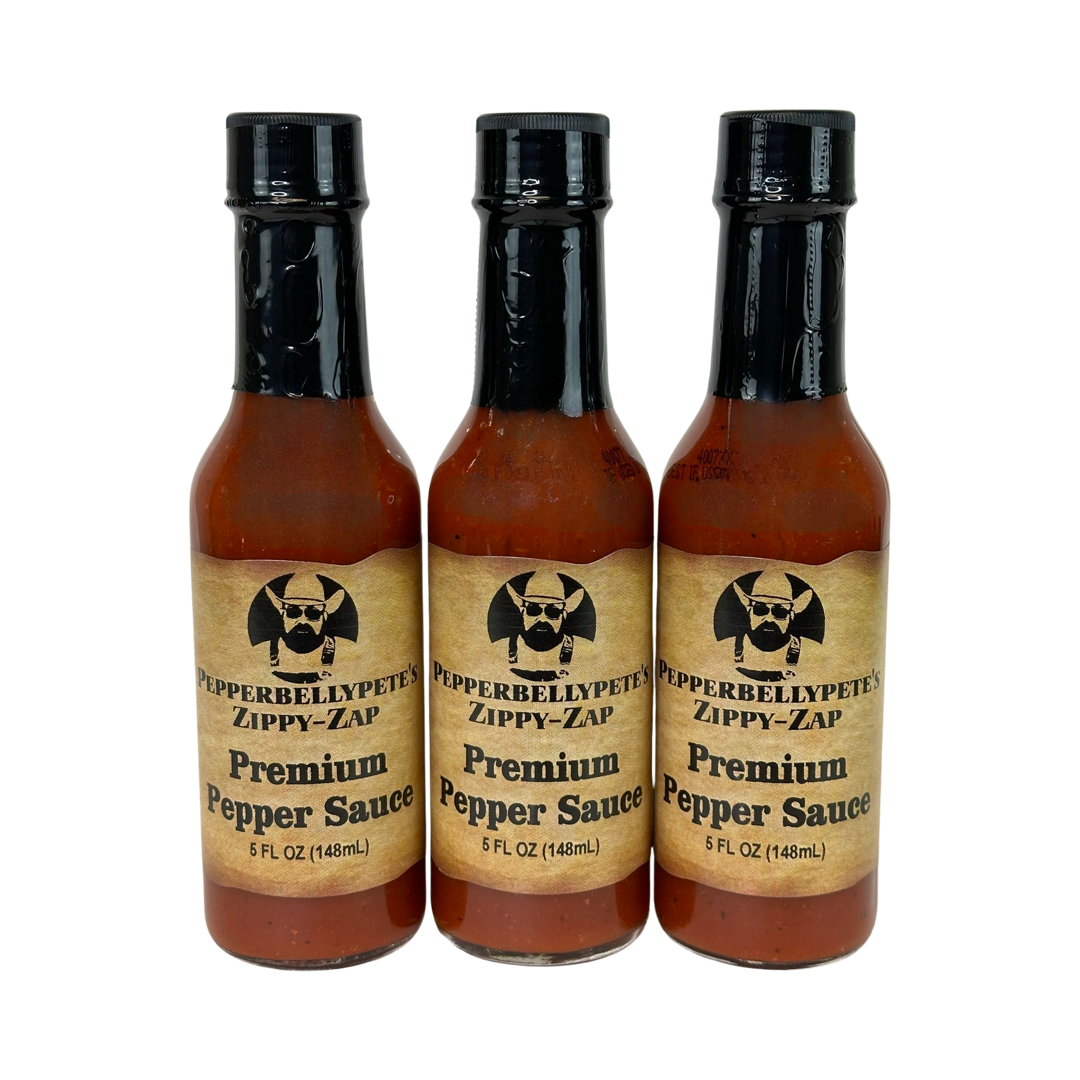 Pepper Belly Pete’s 3 Pack Zippy-Zap Pepper Sauce – SAUCE DUDES